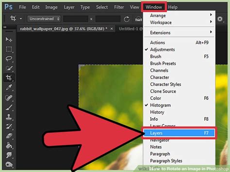 How To Rotate An Image In Photoshop Steps With Pictures