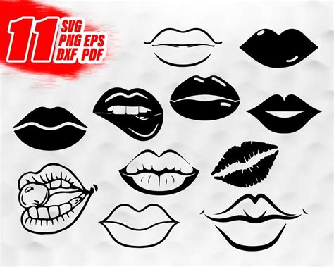 Beautiful Woman Lip Drip Clipart Glossy Lipstick Design Dripping Lips