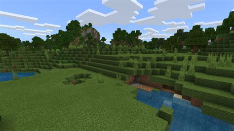 Bedrock Full Grass Minecraft Texture Pack