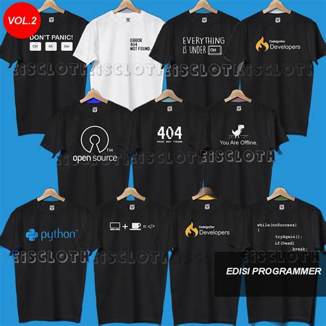 Jual Kaos Tshirt Baju Combed 30 Distro IT PROGRAMMER OPEN SOURCE