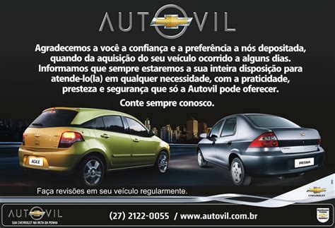 OMC Comunicação Publicidade Autovil Agradecimento
