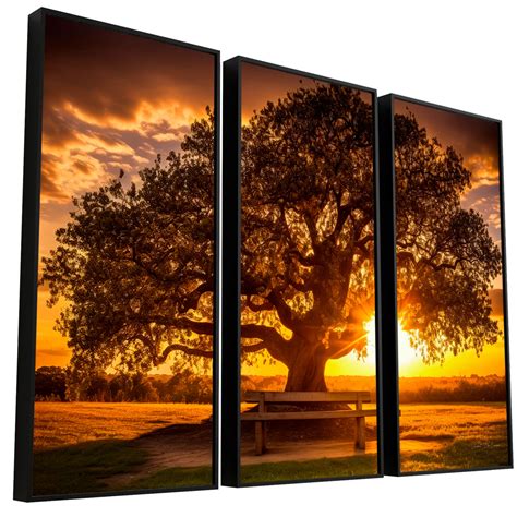 Quadro Rvore Ao P R Do Sol Pe As Quadrosdecorativos