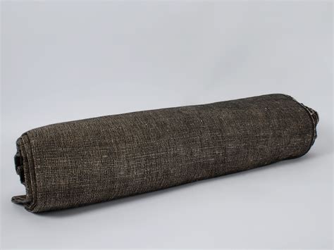 Gray Brown Textured Self Katiya Khadi Khaddar Cotton Fabric From