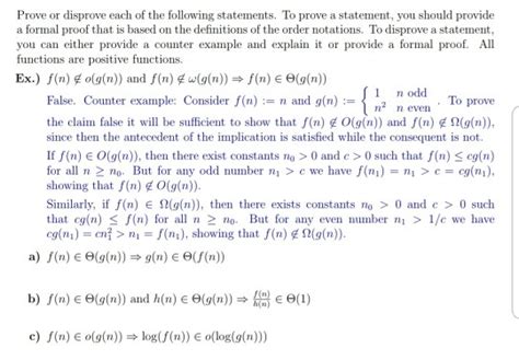 solved prove or disprove each of the following statements