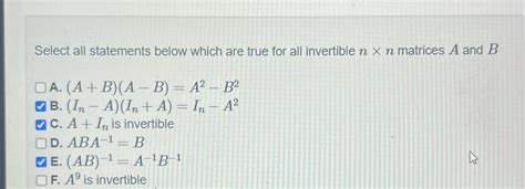 solved select all statements below which are true for all