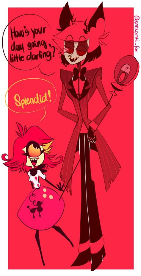 Alastor X Niffty Monster Hotel Hotel Art Vivziepop Hazbin Hotel