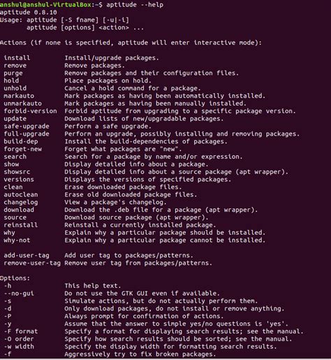 Comando Aptitude No Linux Exemplos Acervo Lima