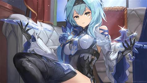 Eula Lawrence Glacial Illumination Genshin Impact Live Wallpaper