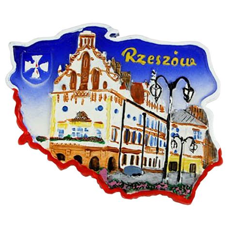 Magnes na lodówkę kontur Rzeszów