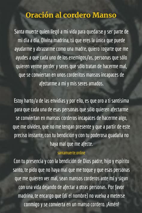 Oracion Del Corderito Manso A Spiritual Reflection