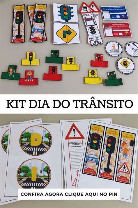 Kit Dia Do Tr Nsito Atividades Lembrancinhas E Moldes Kit S Escola