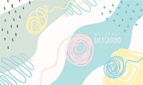 Fondo De Arte Abstracto Con Elementos De Colores Pastel 2356807 Vector