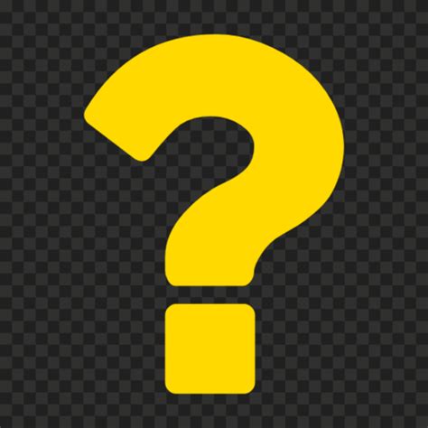Yellow Simple Question Symbol Icon Png Citypng