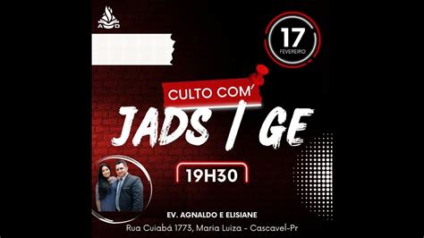 CULTO DE ENSINO DA PALAVRA Cantor Ozeias De Paula AD Cascavel Sede