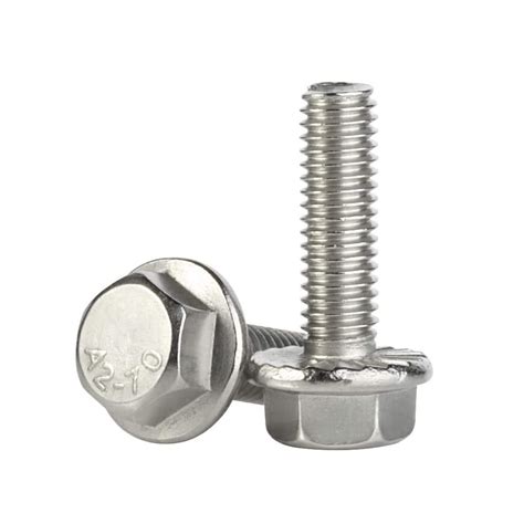 M X Mm Flanged Hex Head Bolts Flange Hexagon Screws Stainless