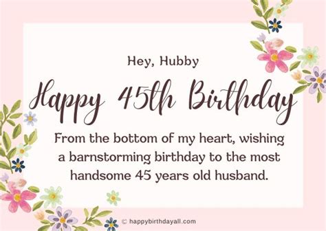 40 Happy 45th Birthday Wishes Quotes For 45 Years Old In 2022
