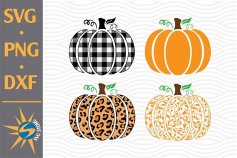 Pumpkin SVG PNG DXF Digital Files Include 897578 Cut Files