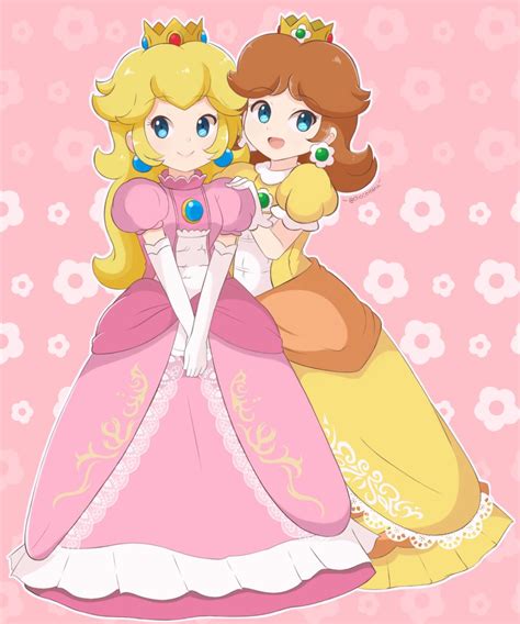 Princess Peach and Princess Daisy Full チョコミル chocomiru のイラスト