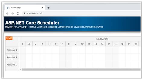 asp core scheduler 8 daypilot code