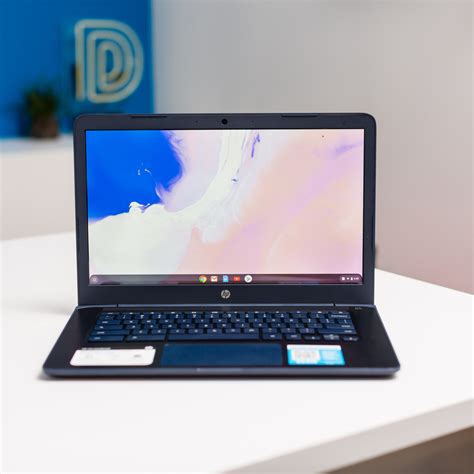 リーンラッ Newest HP 14 inch Chromebook Touchscreen Laptop Intel Celeron
