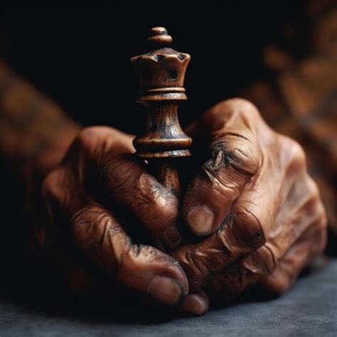 Premium Photo A Hand Holding A Chess Piece With The Word Chess On It