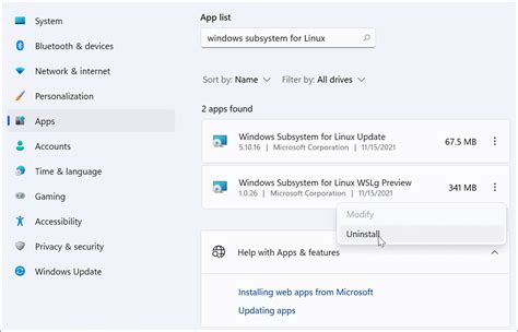 Uninstall Windows Subsystem For Linux Wsl In Windows 11 Tutorial