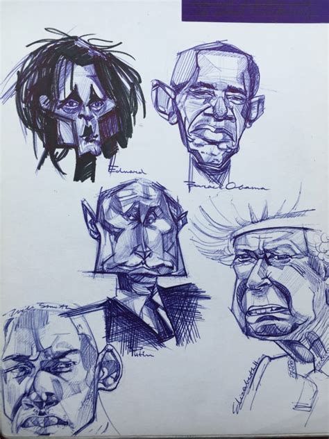 Hand Draw Caricatures Of People By Whitefeline Fiverr