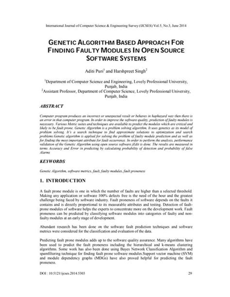 genetic algorithm based approach for pdf