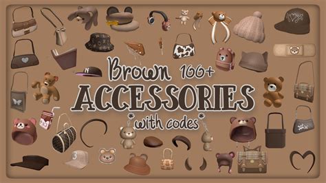 Aesthetic Brown Accessories Codes For Bloxburg And Brookhaven
