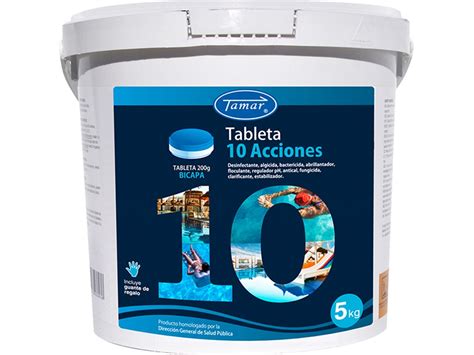 Piscina TAMAR Cloro 10 Açoes Tableta r Bicapa 5kg 200g Worten pt