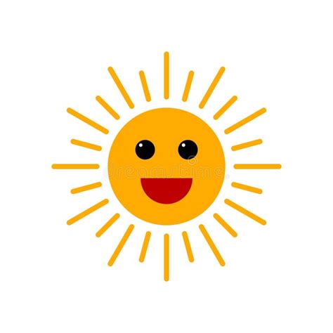 Vector De Dibujos Animados Soleados Ilustraci N De Un Icono De Clima