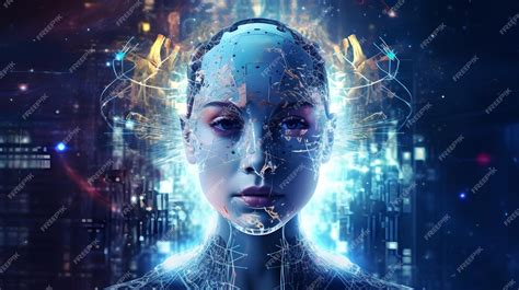 Premium Ai Image Artificial Intelligence In Humanoid Head With Neural Network Thinks Advanced