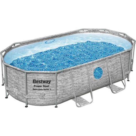 Bestway Power Steel Swim Vista Series Oval Pool Set Swimming Pools