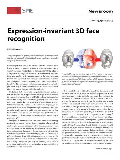 pdf expression invariant 3d face recognition