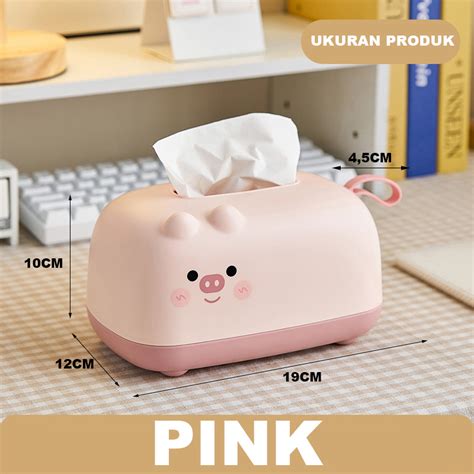 Jual Kotak Tissue Box Organizer Tempat Wadah Tisu Karakter Lucu KT017