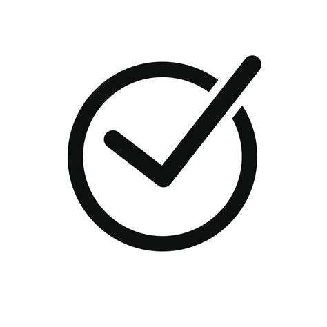 Verifica marca ícone isolado em branco fundo 22930684 Vetor no Vecteezy