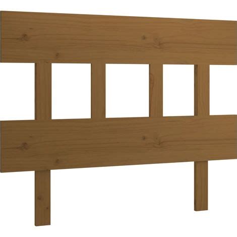 T Te De Lit Marron Miel X X Cm Bois Massif De Pin Vidaxl