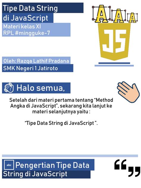 tipe data string dalam javascript pdf