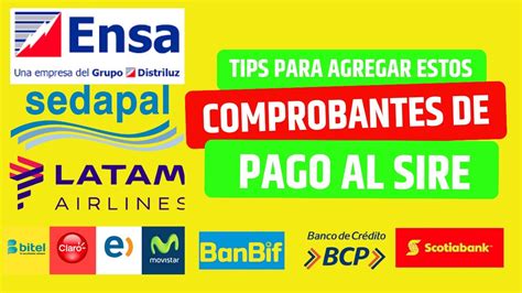Actual C Mo Agregar Comprobantes De Pago Al Sire Sunat Recibos
