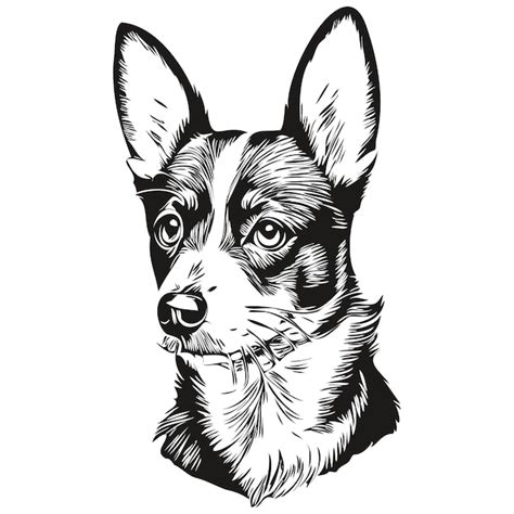 Szczur Terrier Pies Zarys Rysunek Ołówkiem Grafika Czarny Znak Na