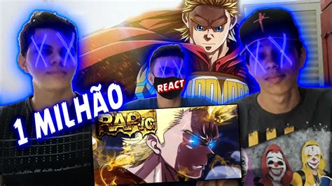 REACT RAP do Mirio Togata VOU SALVAR UM MILHÃO Boku No Hero VG
