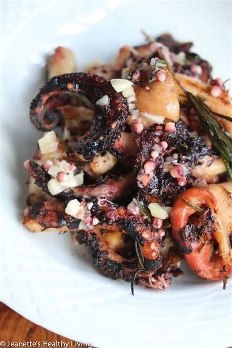 Greek Grilled Octopus With Rosemary And Thyme Recipe Jeanette S