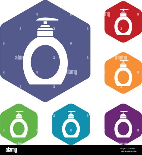 Liquid Soap Icons Set Stock Vector Image Art Alamy
