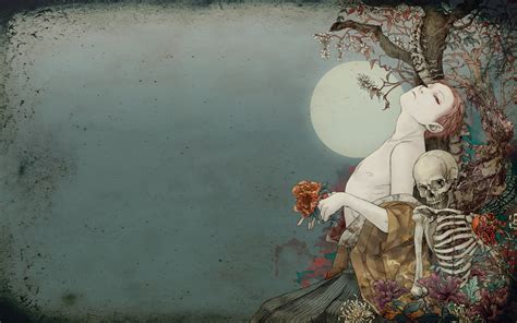 Wallpaper 1920x1200 Px Art Dark Death Fantasy Gothic Love Mood Romance Skeleton