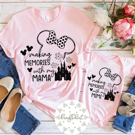 Disney Minnie Ears Making Memories With My Mama Mini Shirt Inspire