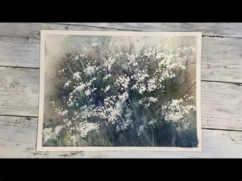 Atmospheric Wildflowers Watercolour Tutorial For Beginners YouTube