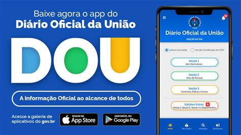 App do Diário Oficial da União é lançado e está disponível para os