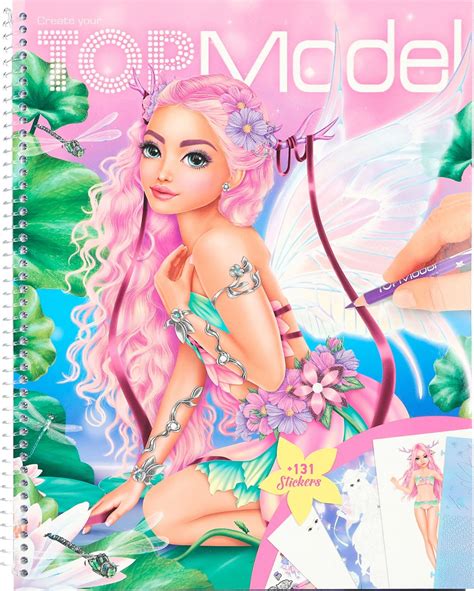 Topmodel Create Your Topmodel Malbuch Mit Stickern Fantasy Kaufen