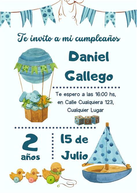 Recolectar 55 images diseñar tarjetas de invitacion para cumpleaños