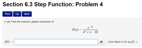 solved section 6 3 step function problem 1 prev up next 1